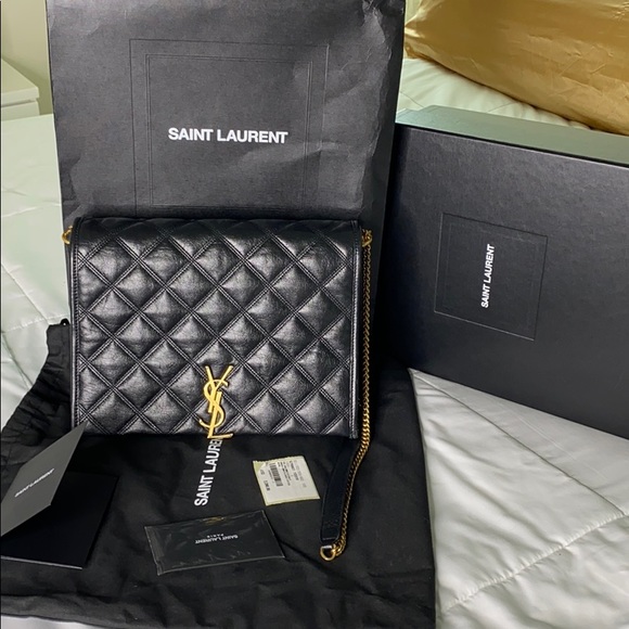 Yves Saint Laurent | Bags | Ysl Authentic Small Becky Chain Shoulder ...